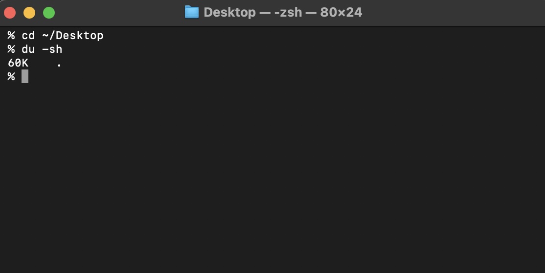 How To Find File And Directory Size In Mac Terminal